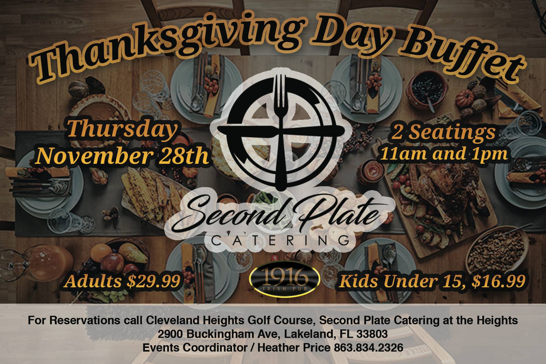 Thanksgiving Buffet - Cleveland Heights Golf Course